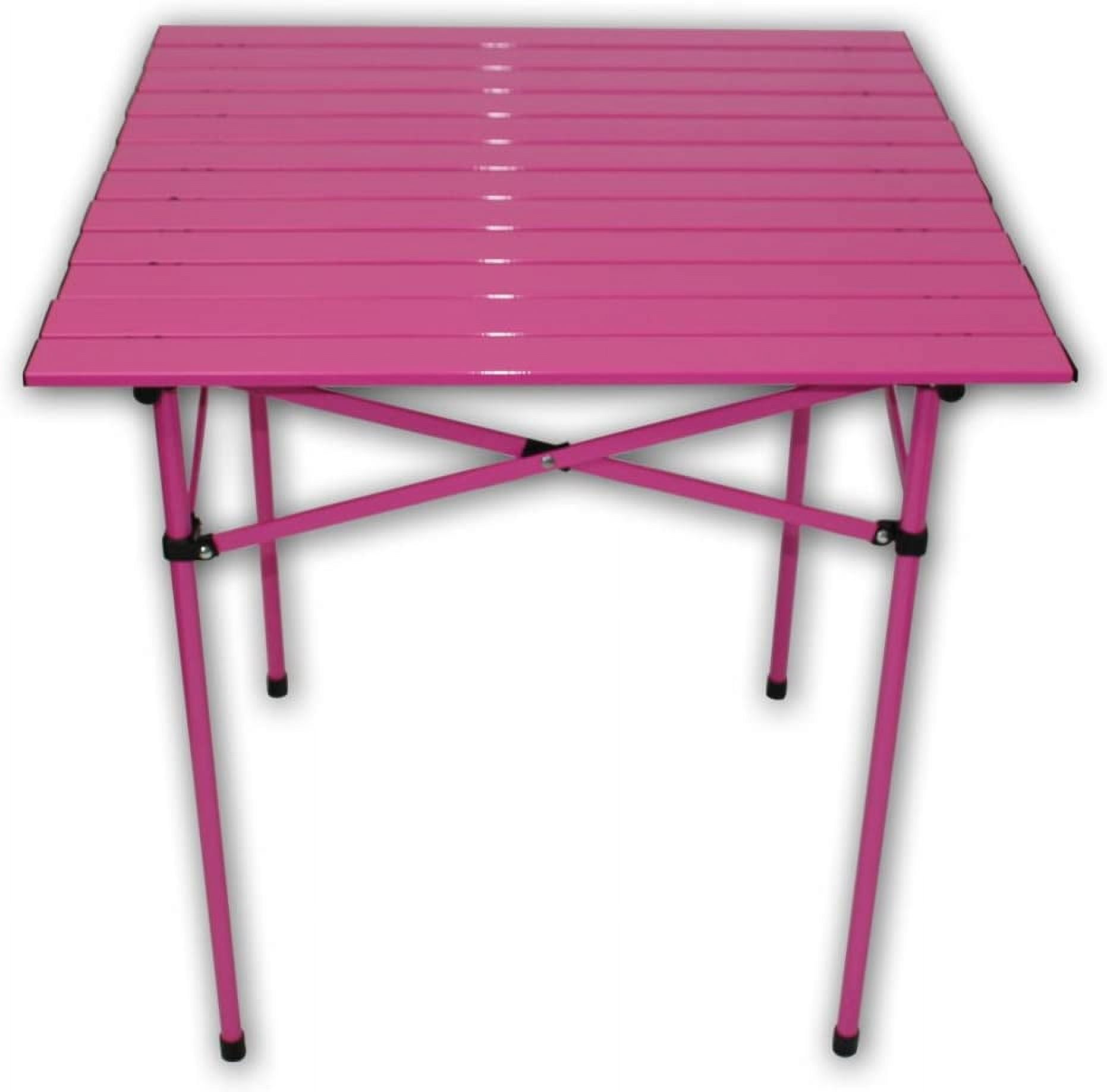 TA2727F Tall Aluminum Portable Table with Carrying Bag, Fuchsia ...