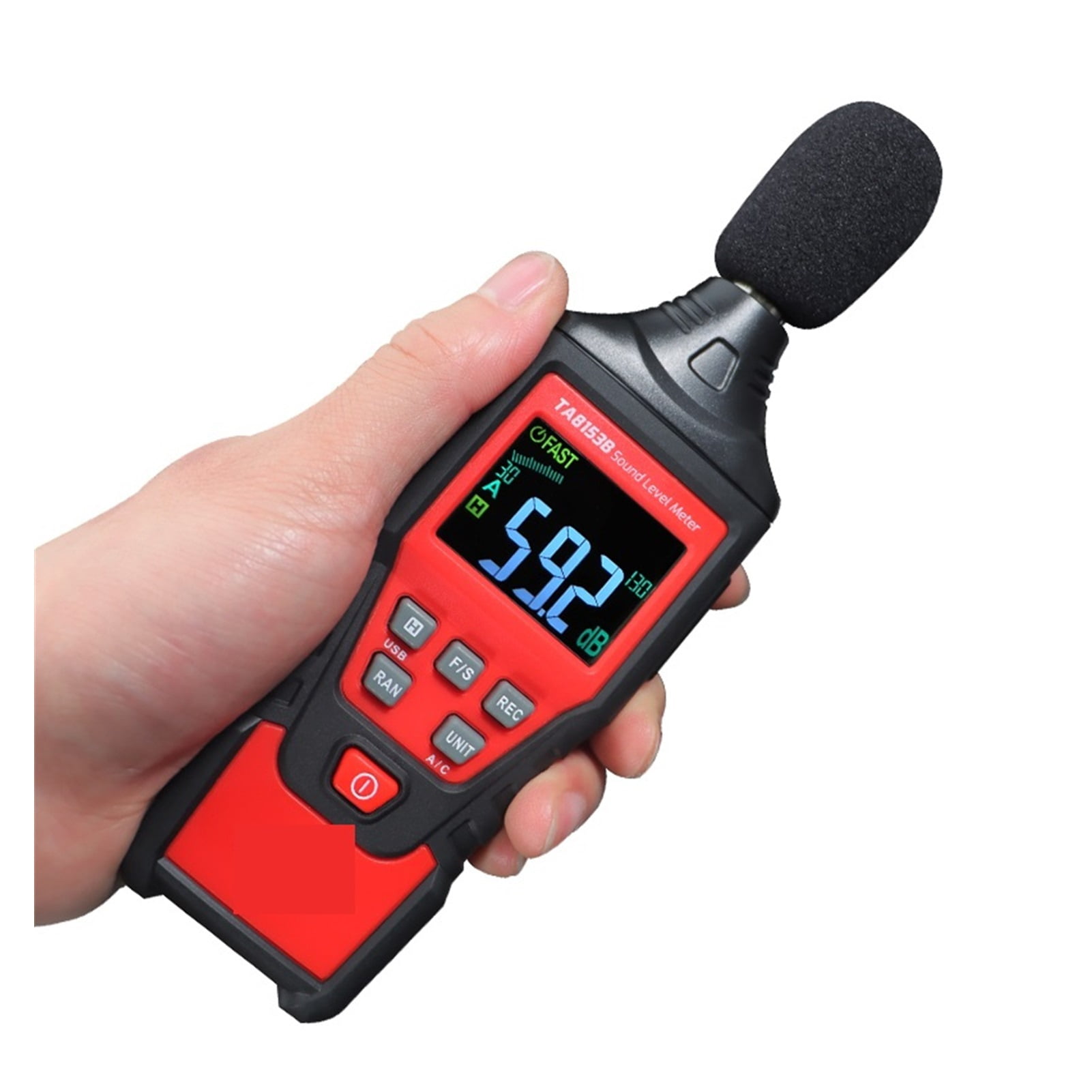 TA8153B Digital Sound Level Meter Noise Decibel Measuring Meter LCD ...