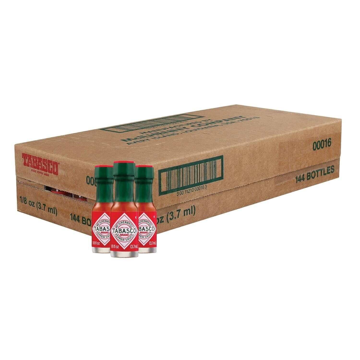 TABASCO Brand Original Red Pepper Sauce, Medium Hot Sauce, Mini Glass ...