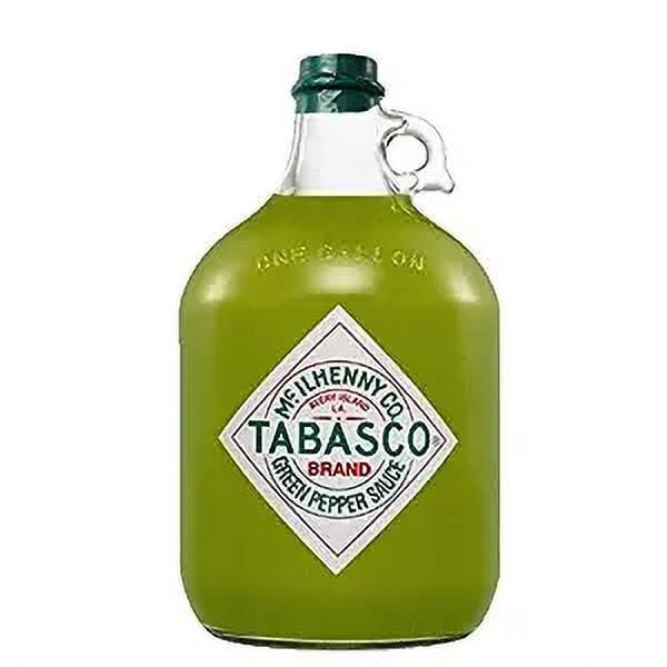 TABASCO Mild Green Jalapeno Pepper Sauce, Glass Gallon Jug (128 oz ...
