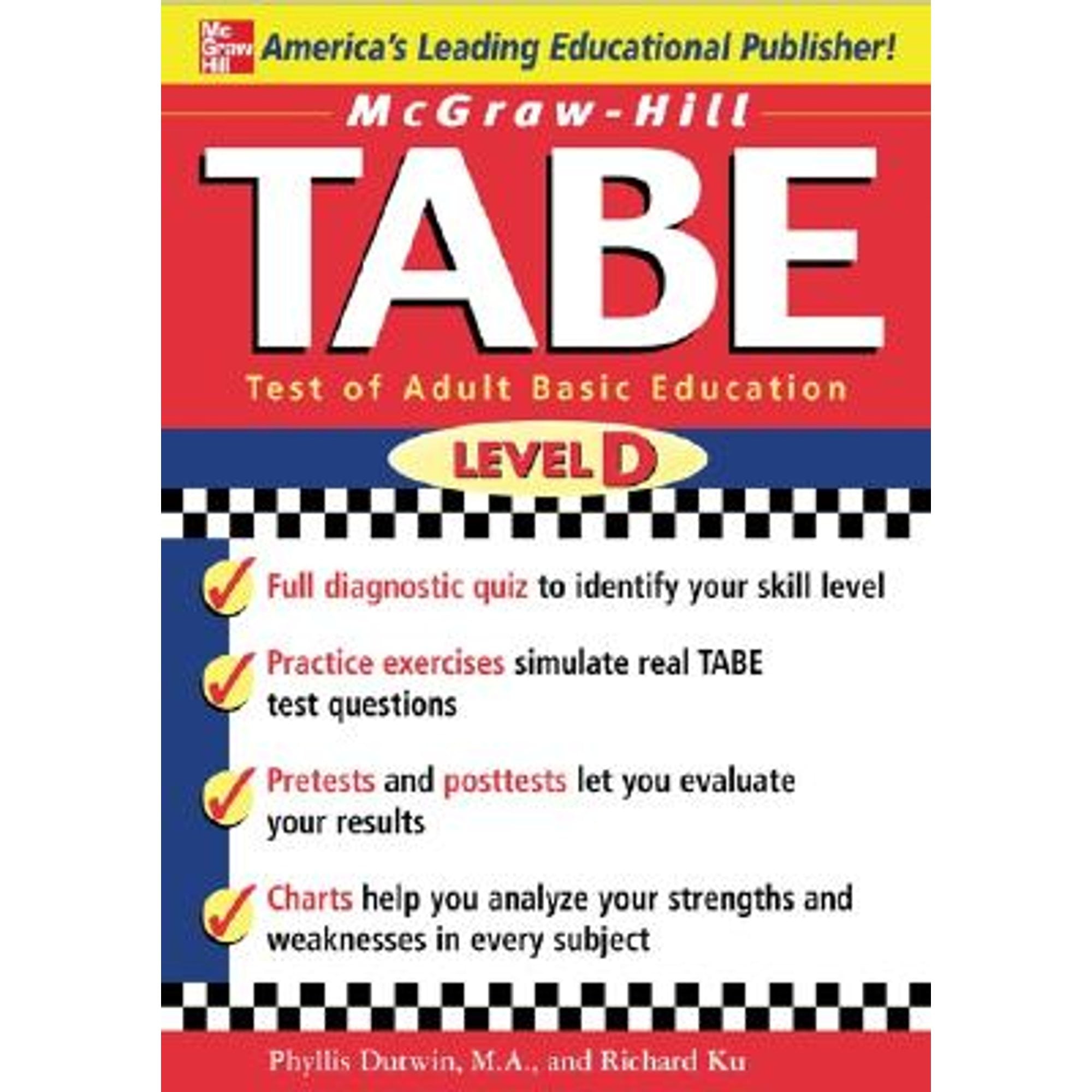 TABE Level D : Test of Adult Basic Education: The First Step to ...
