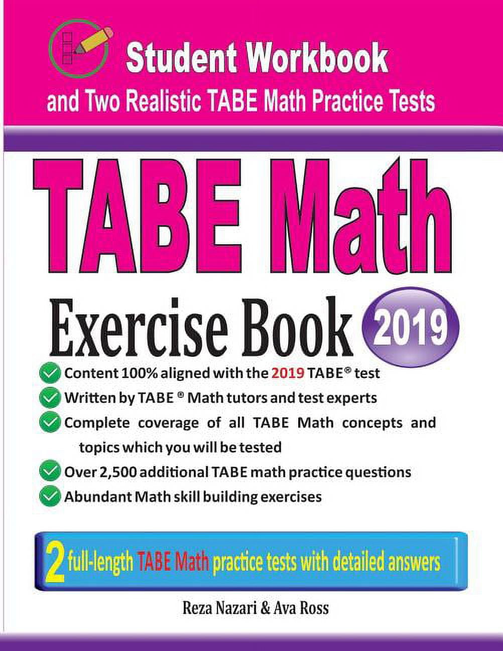 TABE Math Exercise Book: Student Workbook and Two Realistic TABE Math ...