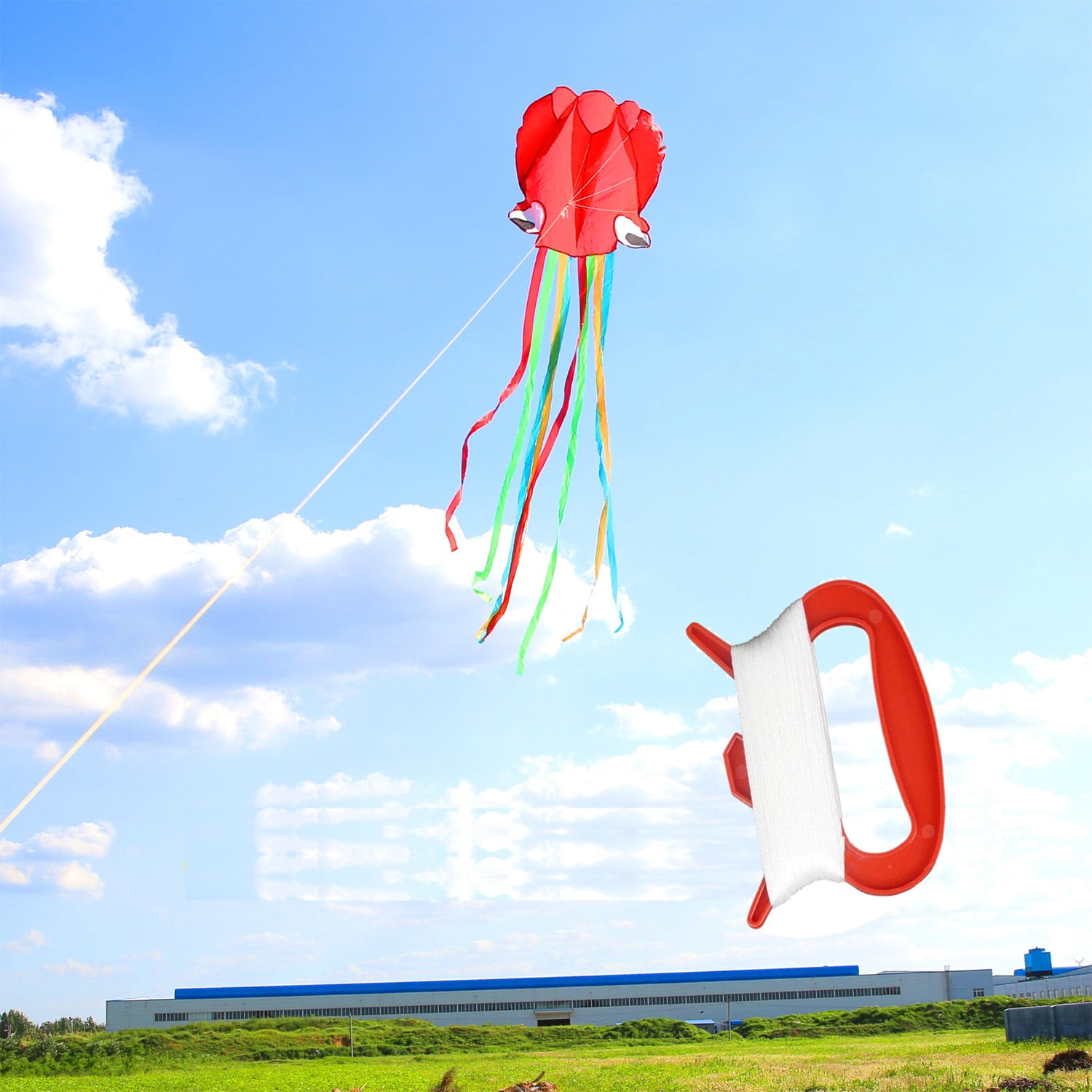 TABGIME Octopus Software Kites for Kids Adults, Easy to Fly Kite Made ...