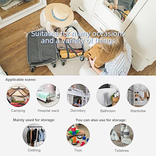 TABITORA Portable Hanging Travel Shelves Bag Packing Cube Organizer ...