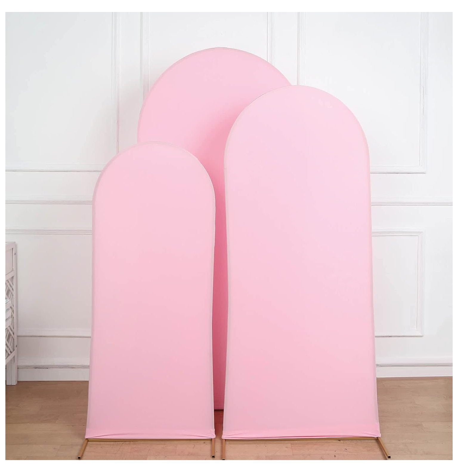 TABLECLOTHSFACTORY Set of 3 | Matte Spandex Fitted Wedding Arch Covers ...