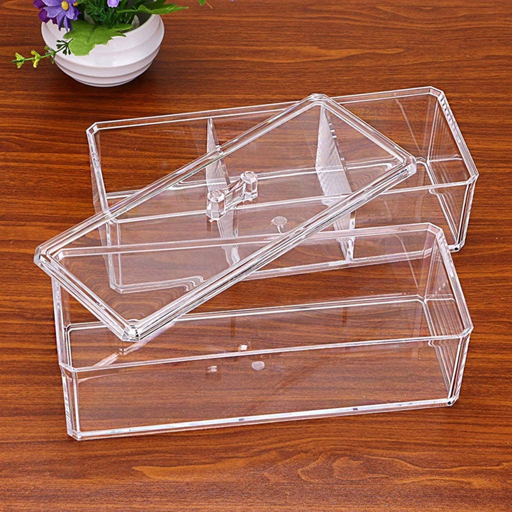 TABLETREANDS 1 Set Cotton Swab Box Transparent Material Multi ...