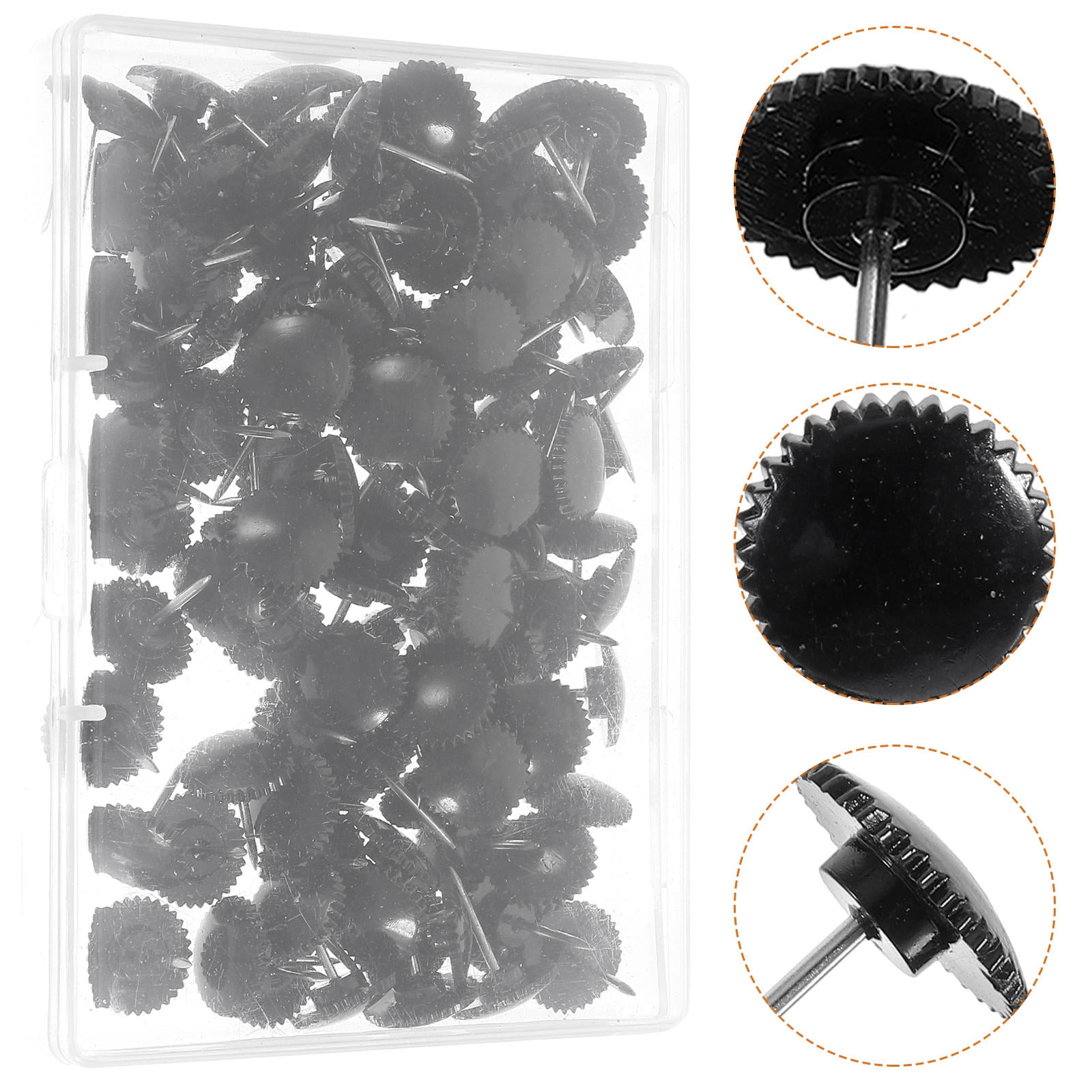 TABLETREANDS 100 Pcs Small Thumb Tacks for Pictures, Map Marking ...