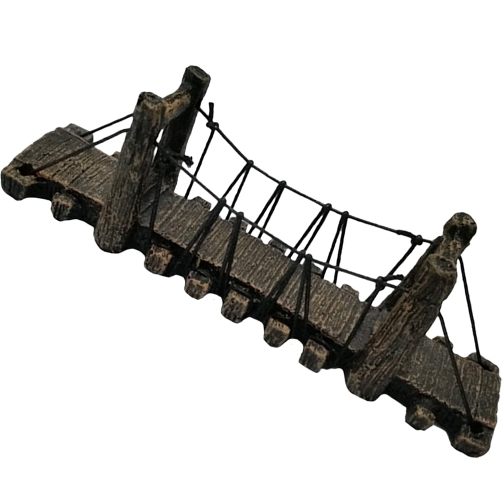 TABLETREANDS 1Pack Resin Bridge for Fish Bridge for Aquarium 6.3x1.97x1 ...