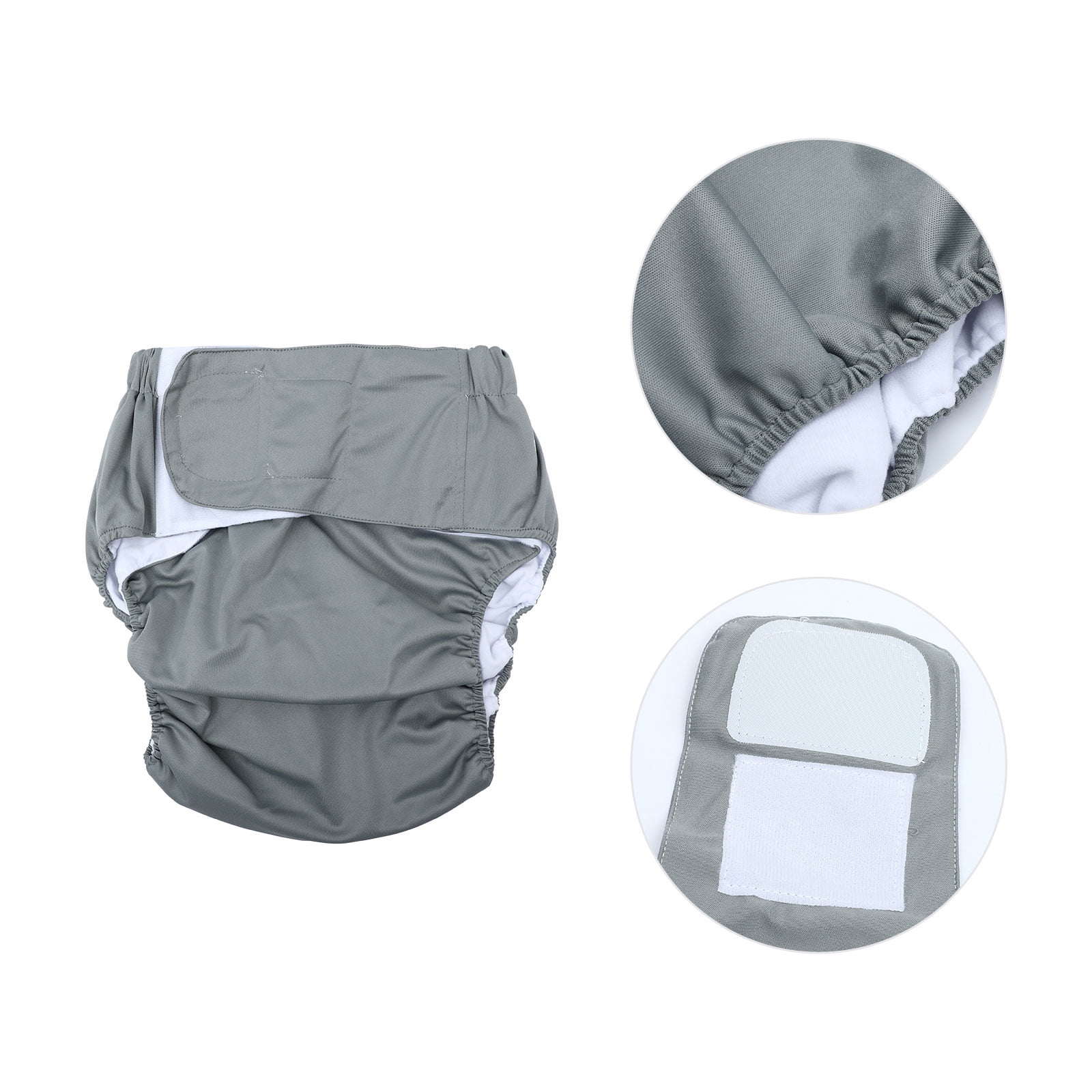 TABLETREANDS 1Pack Reusable Nappies for Elderly People Grey 33x0.3937in ...