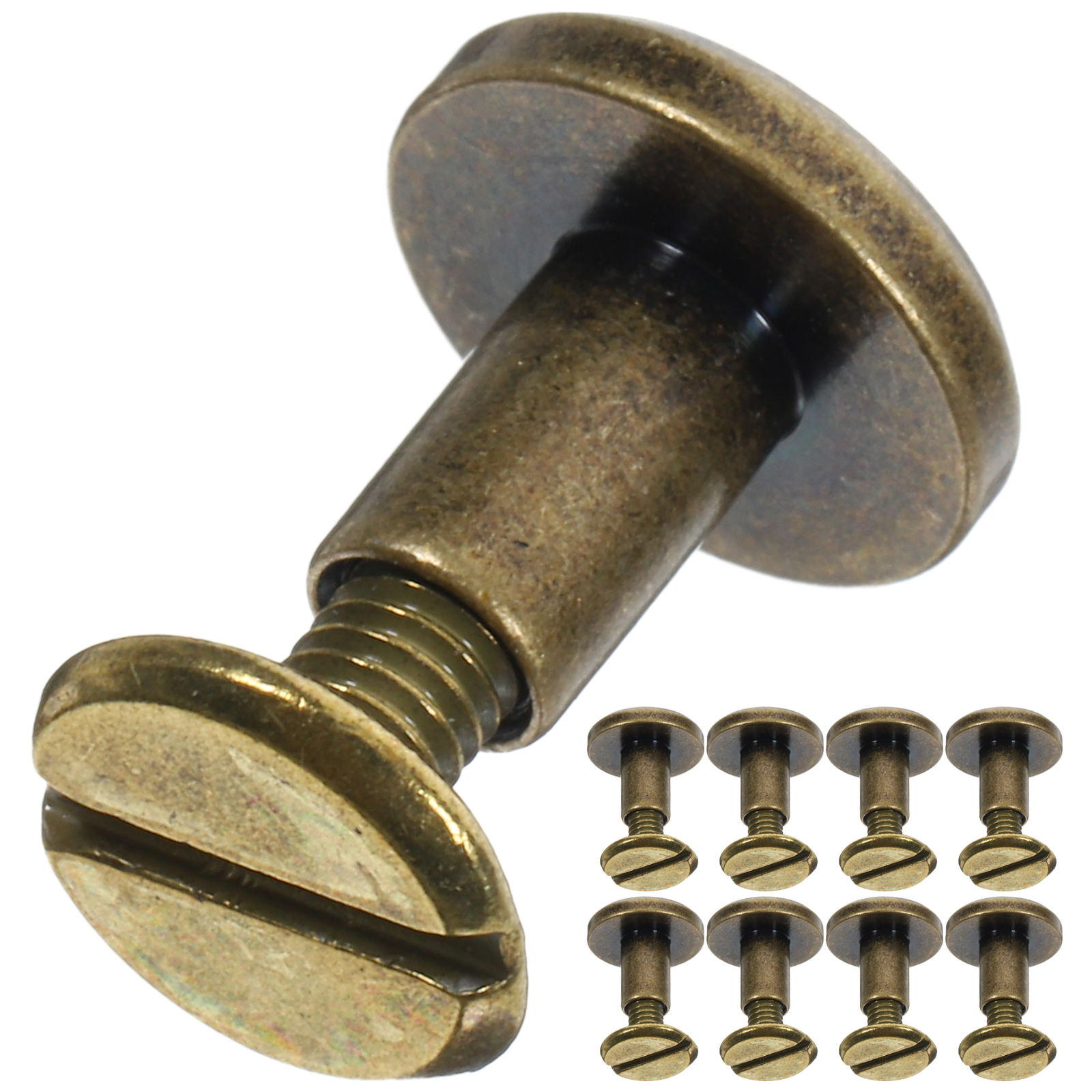 TABLETREANDS 20Pcs Crafting Rivet Kit for Leather Crafts in Golden ...