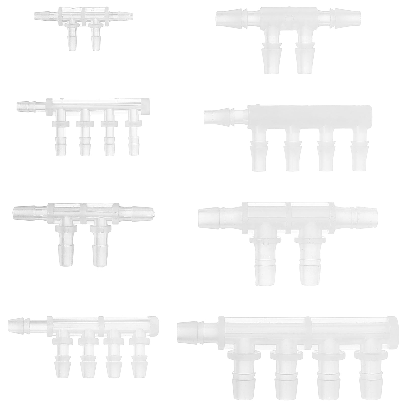 TABLETREANDS 8Pcs Hose Barbed Fitting Plastic Connectors for Tight ...