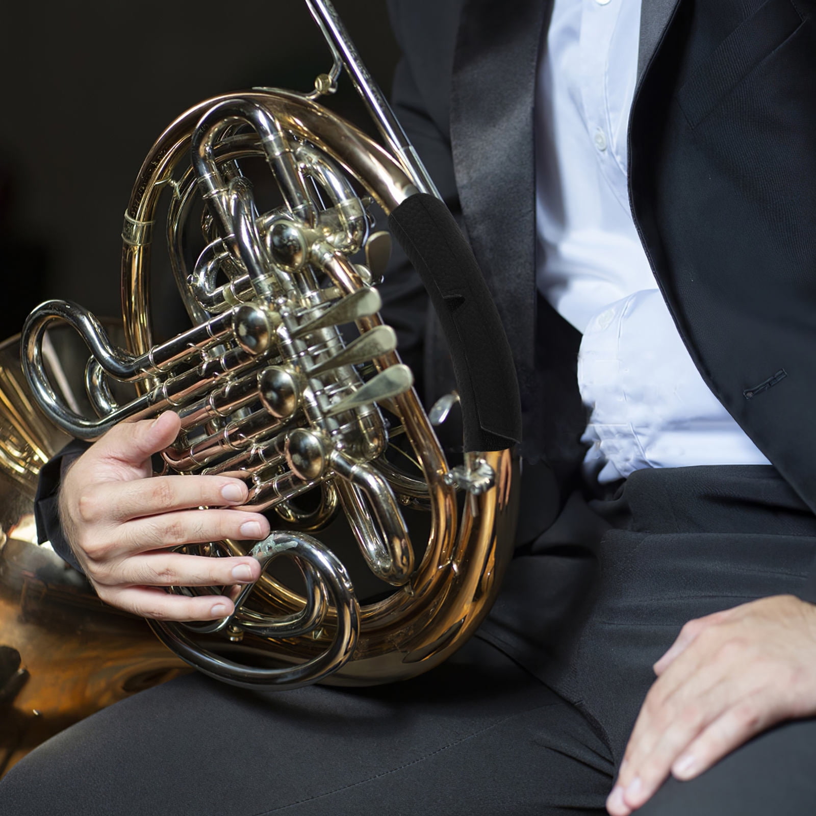 TABLETREANDS French Horn Hand Guard 1Pack Black Pu Sleek Design for ...