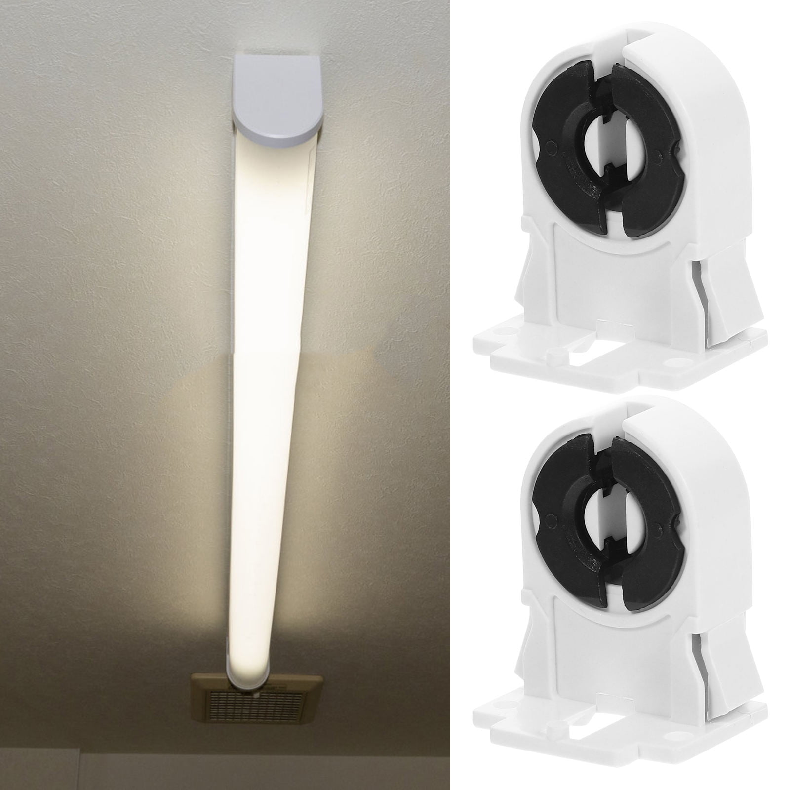 TABLETREANDS Lamp Tube Clip Fluorescent Tube Light Socket Holder 50Pcs ...