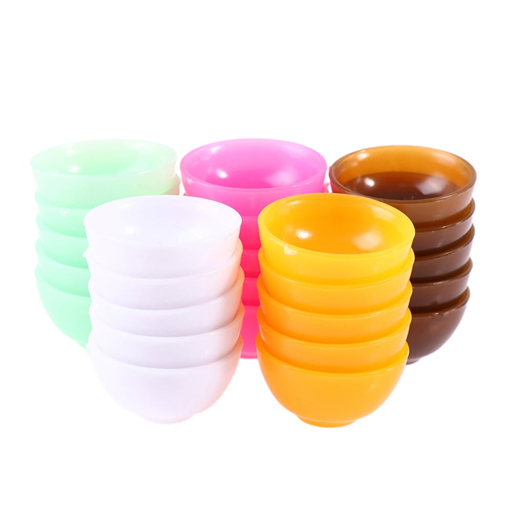 TABLETREANDS Mini Dish Model Plastic 25Pcs Assorted Color For Children ...
