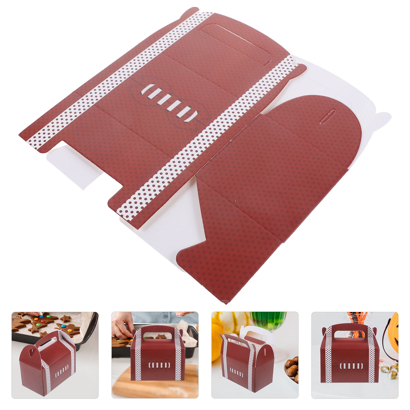 TABLETREANDS Paper Treat Boxes 18Pcs for Rugby Themed Parties and ...