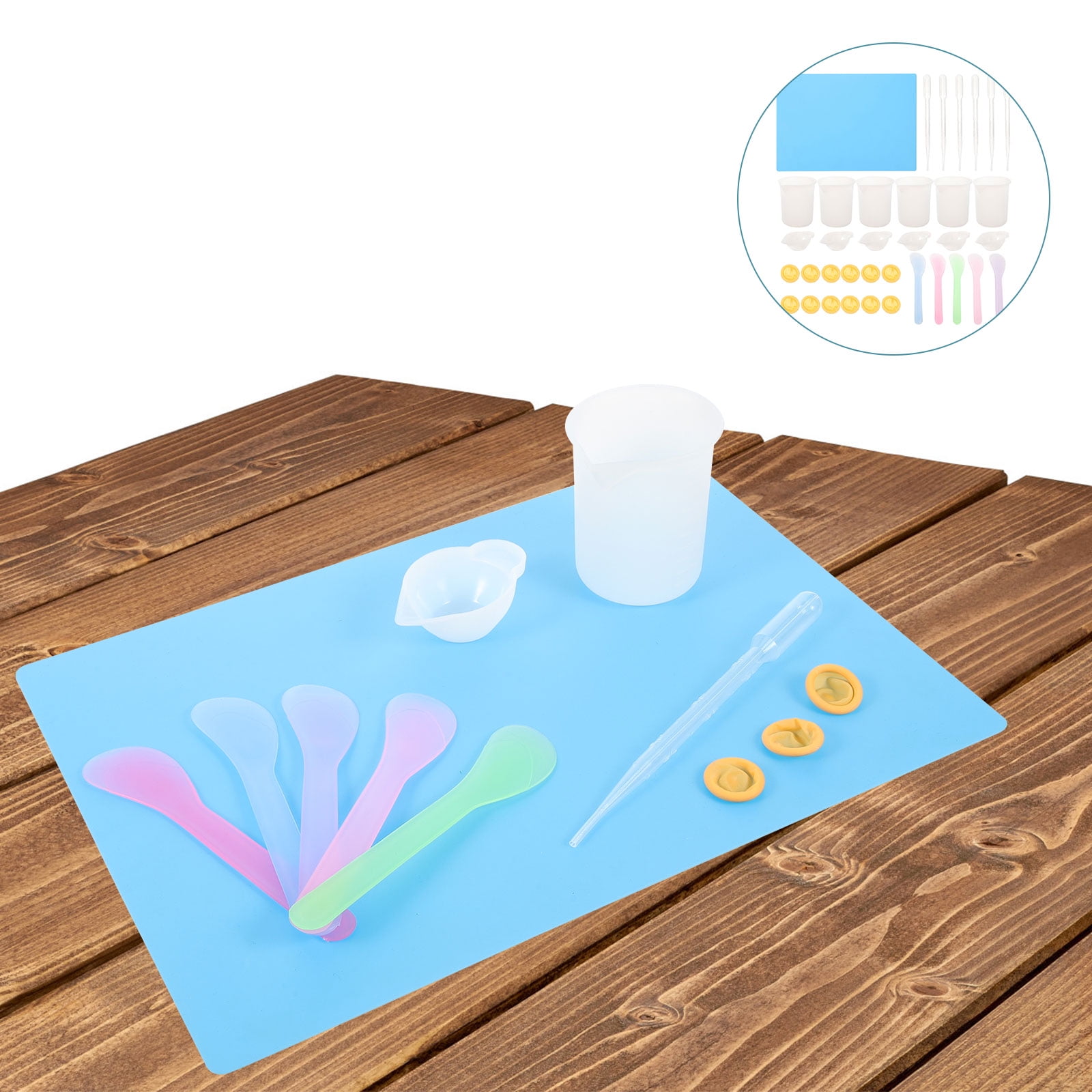 TABLETREANDS Silicone Measuring Cups 1 Set Assorted Color for Resin Diy ...