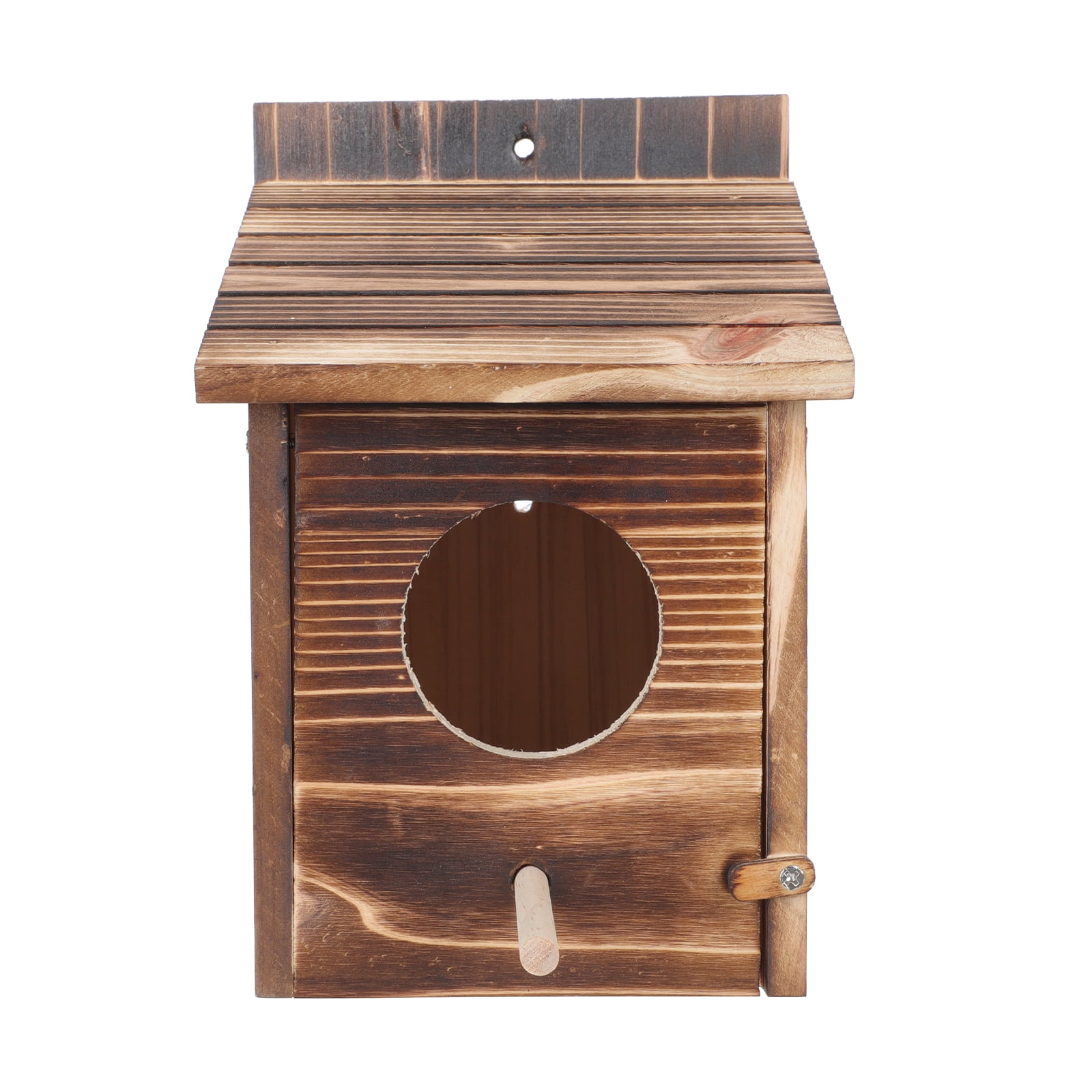 TABLETREANDS Square Bird Feeder in Wooden Material for Outdoor 1Pcs 8 ...