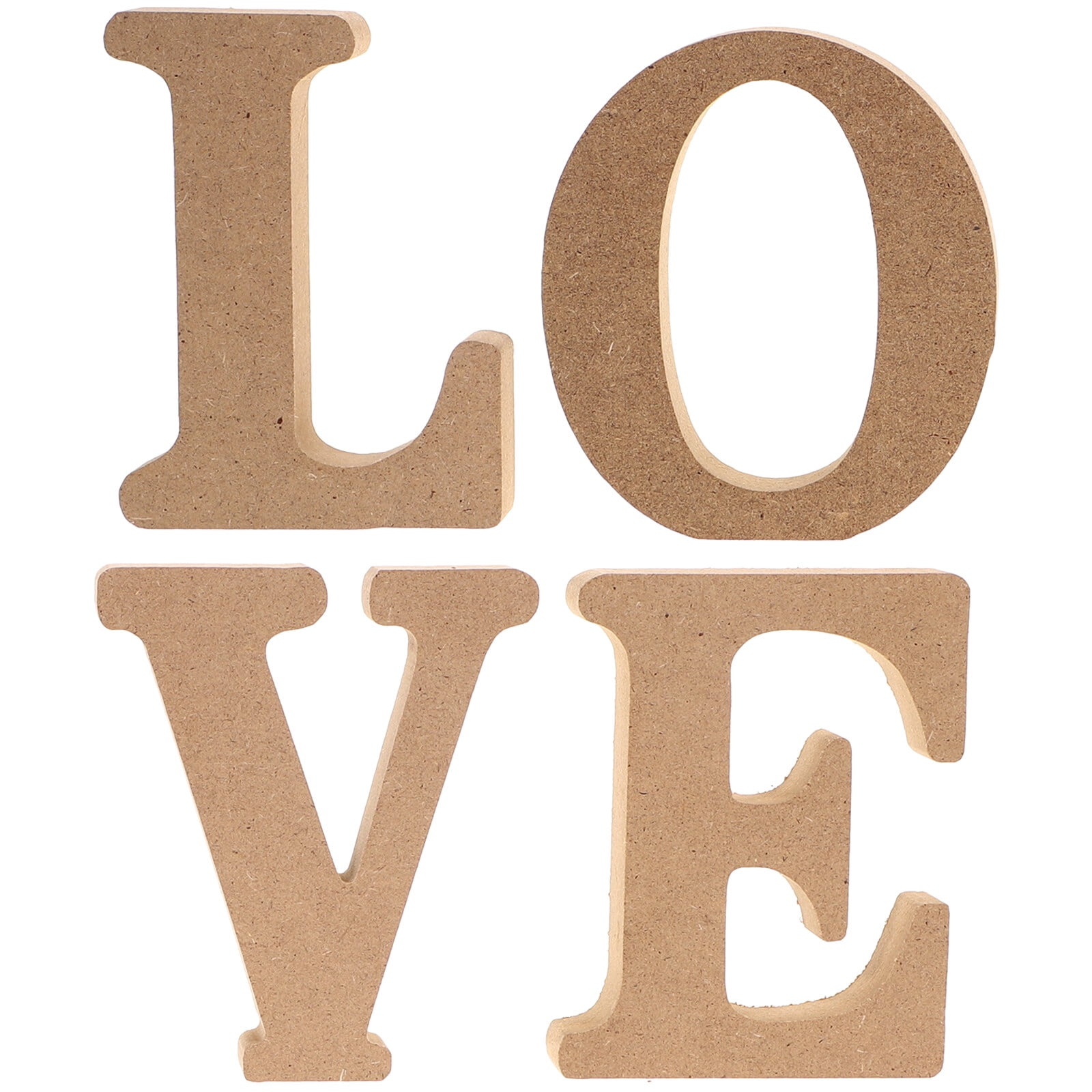 TABLETREANDS Wooden Love Letters Cutouts 1 Set Signs Warm Decoration ...