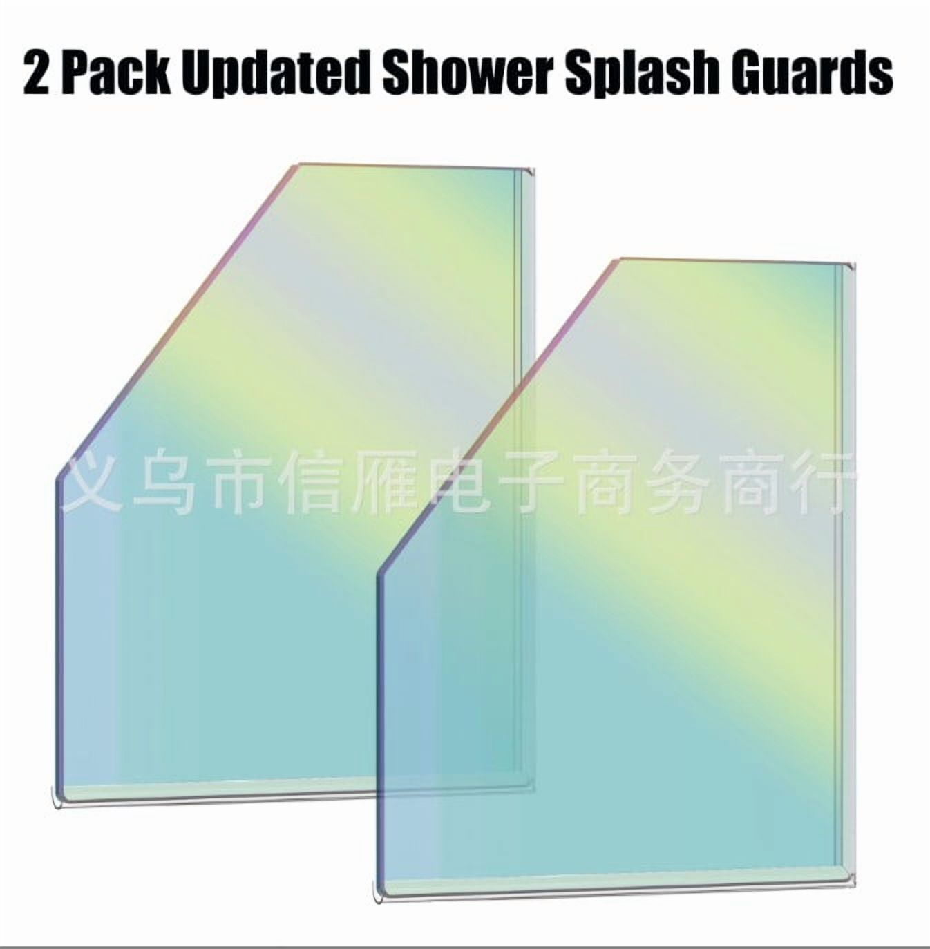 TABLZONE 1 Pair Bathroom Baffles Acrylic Vibrant Pattern Prevent Water ...