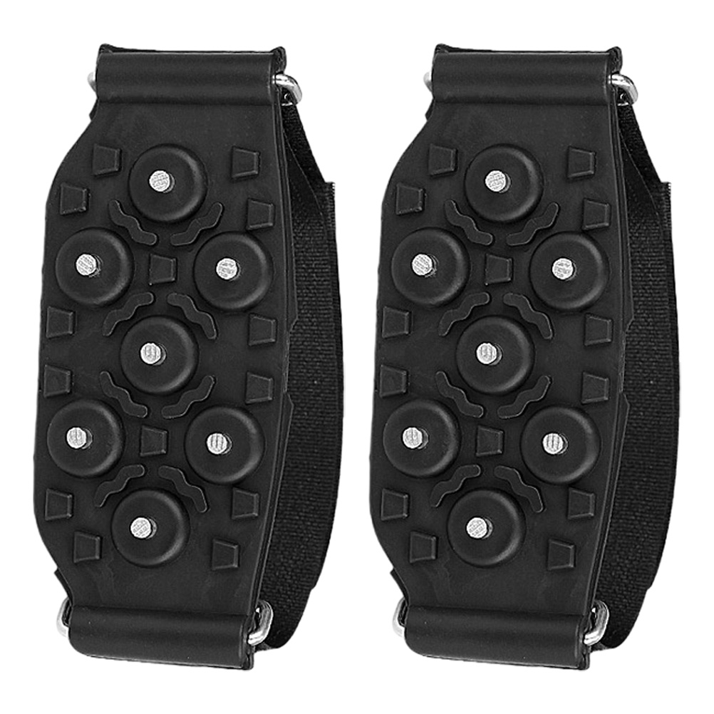 TABLZONE 1 Pair of Shoes Ice Grips Shoe Grippers Black Manganese Steel ...