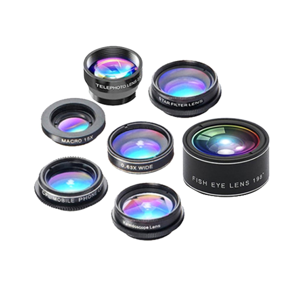 TABLZONE 7 in 1 Black Phone Camera Lens Set Professional High ...