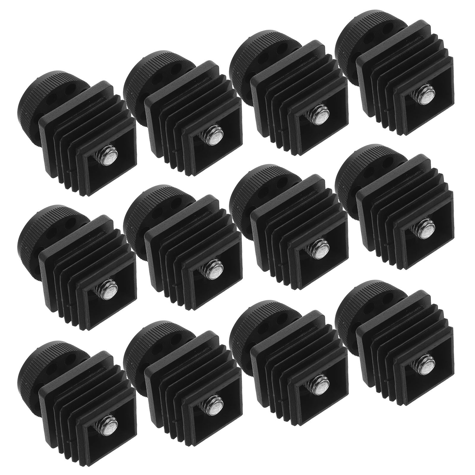 TABLZONE 1 Set Adjustable Furniture Feet Black Iron Plastic for Office ...