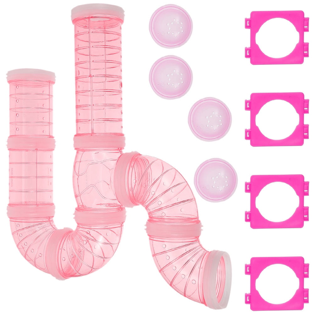 TABLZONE Durable Plastic Hamster Tunnels Assorted Colors for Pet Use ...