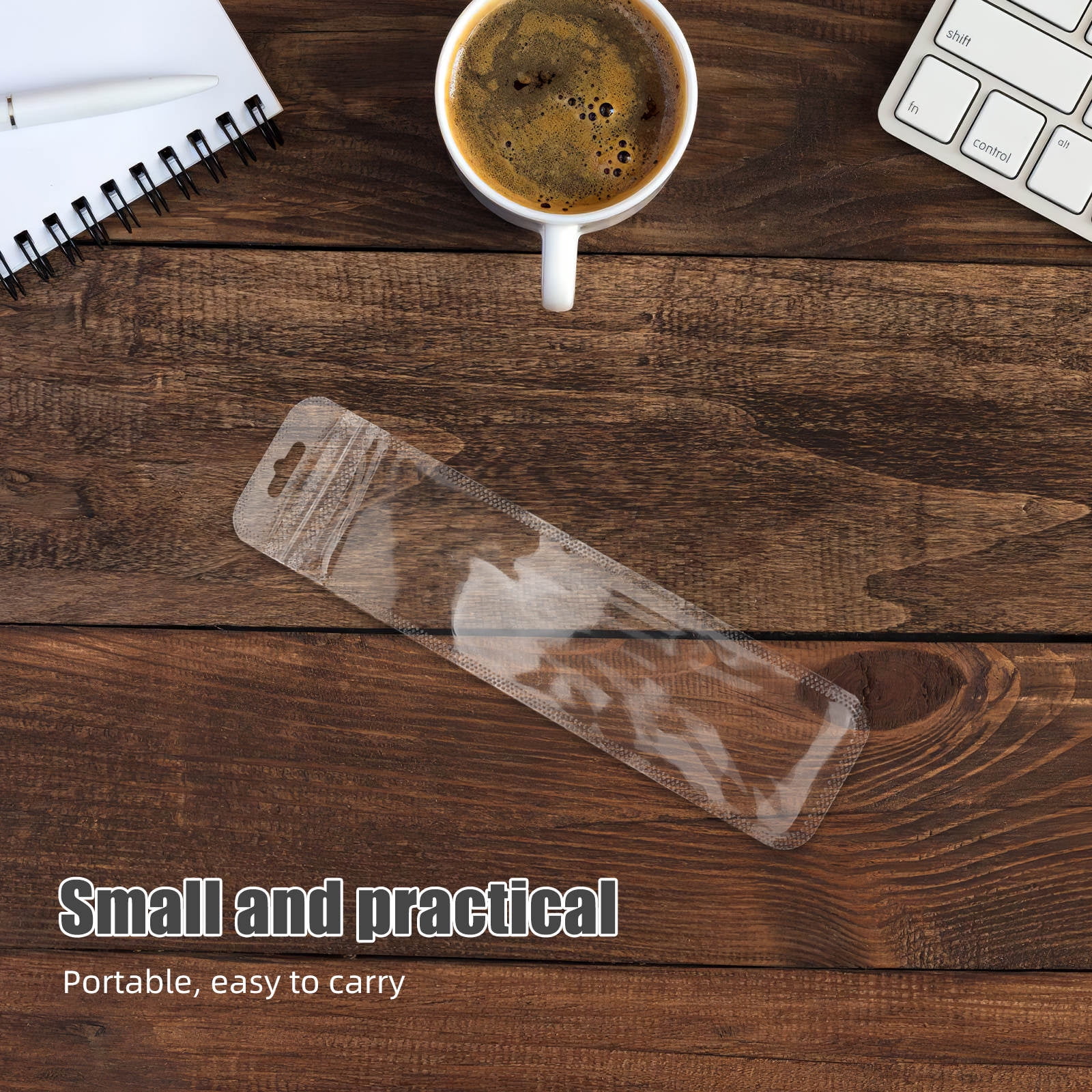 TABLZONE 100 Pcs Resealable Clear Packaging Bags Plastic Sleek Storage ...