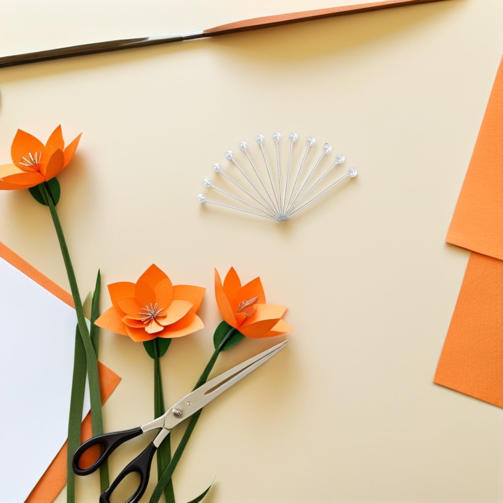 TABLZONE White Stainless Steel Dressmaker Pins for Sewing Quilting ...