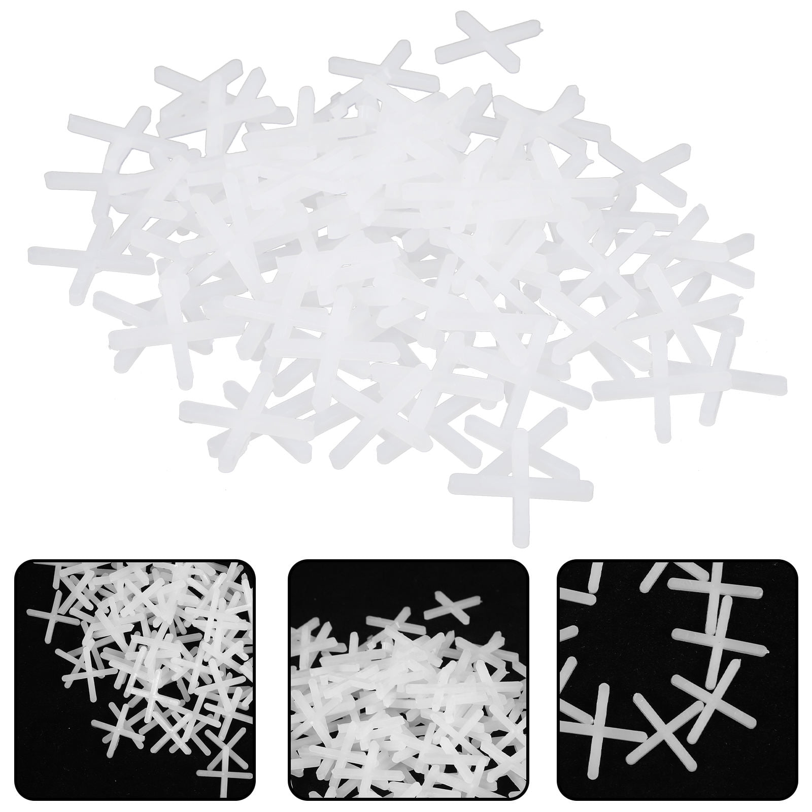 TABLZONE 1000Pcs 2Mm Tile Spacers Plastic Cross Design for Porcelain ...