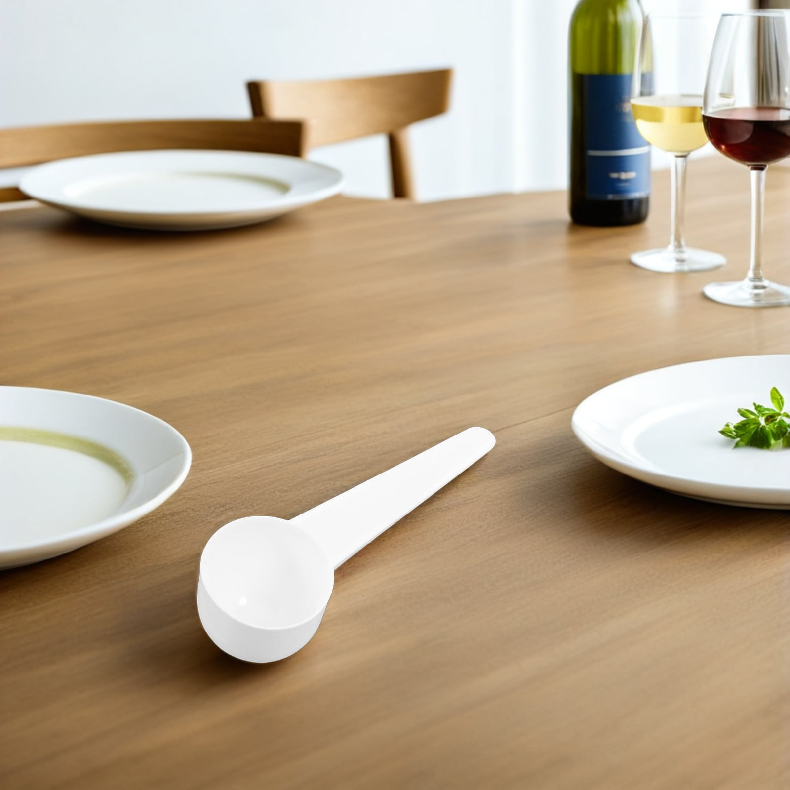 TABLZONE 100Pack White PP Kitchen Measuring Spoon for Precision ...