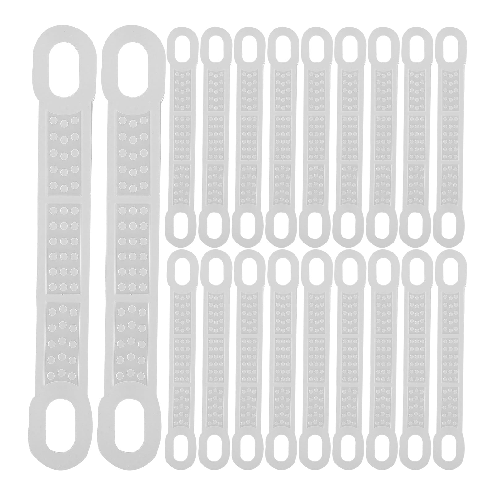 TABLZONE 100Pcs Clear Anti Skid Plastic Hanger Grip Strips to Keep ...