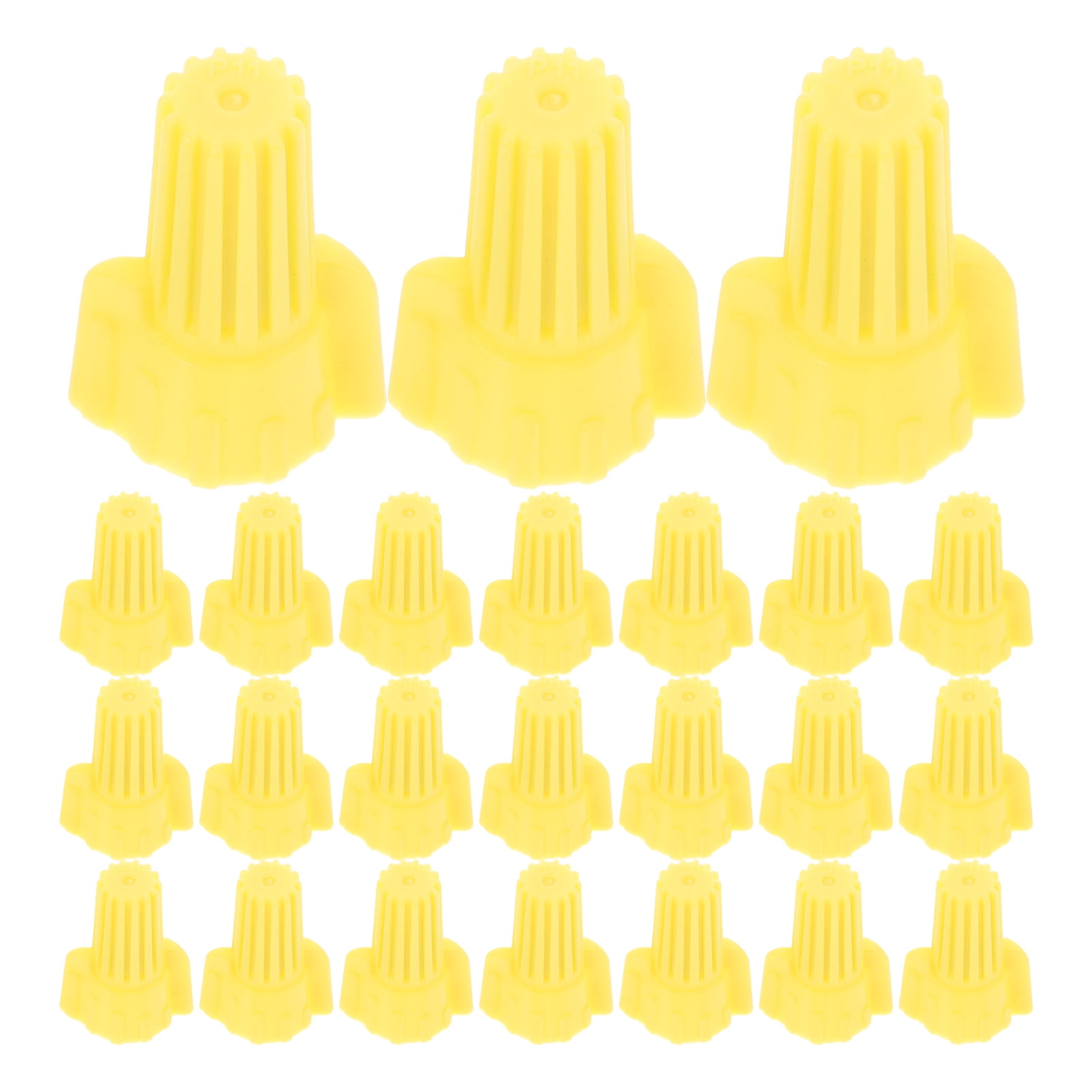 TABLZONE 100Pcs Yellow Winged Electrical Wire Connectors Nuts Terminal ...