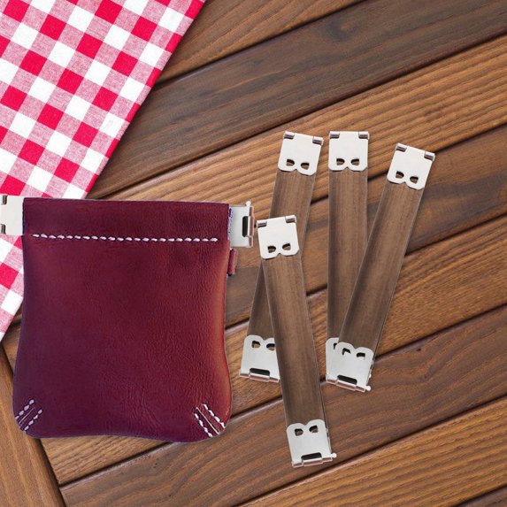 TABLZONE Navy Metal Handbag Hinges Spring Clip Internal Flex Frames ...