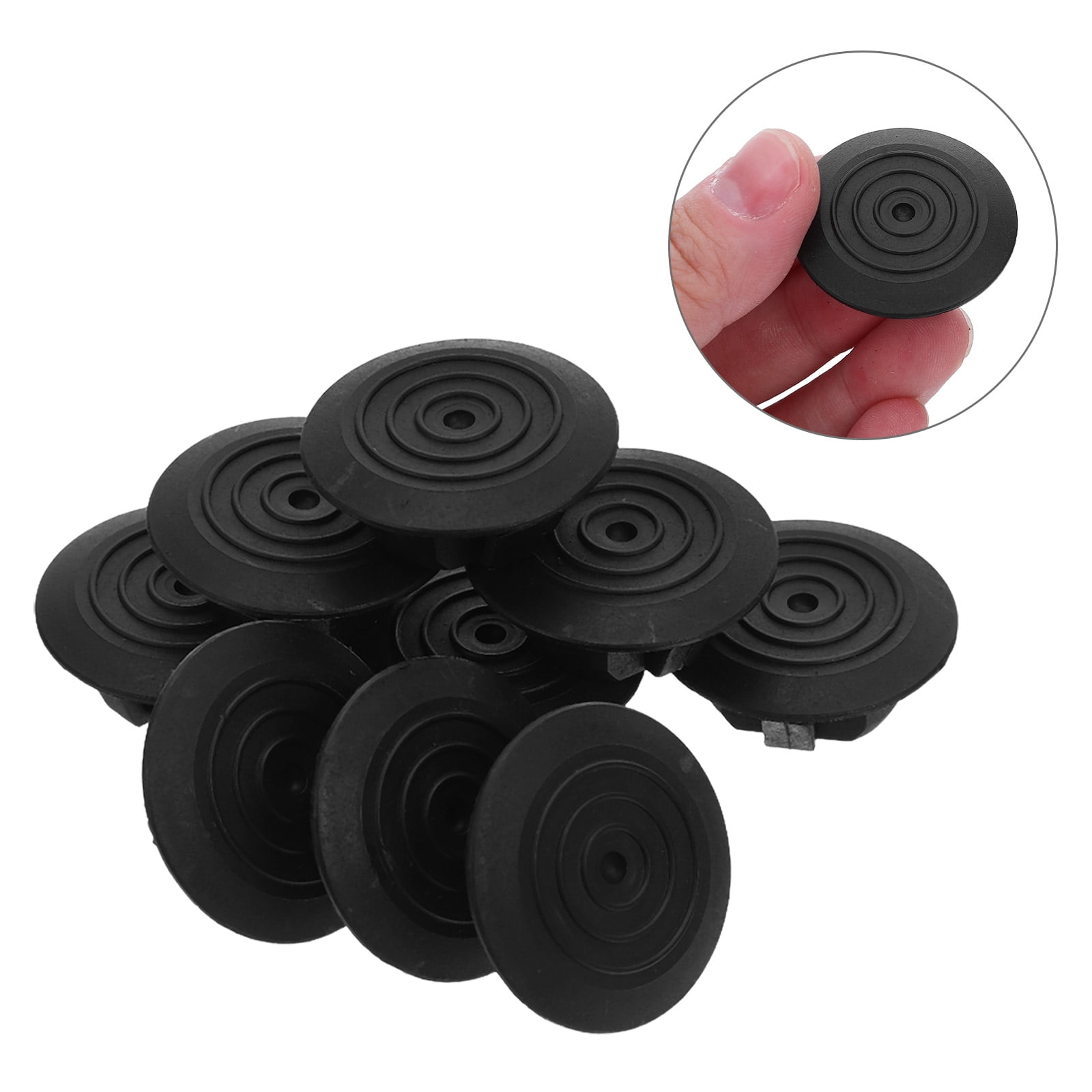 TABLZONE 100Pcs Black Round Automotive Trim Covers Plastic Clips for ...