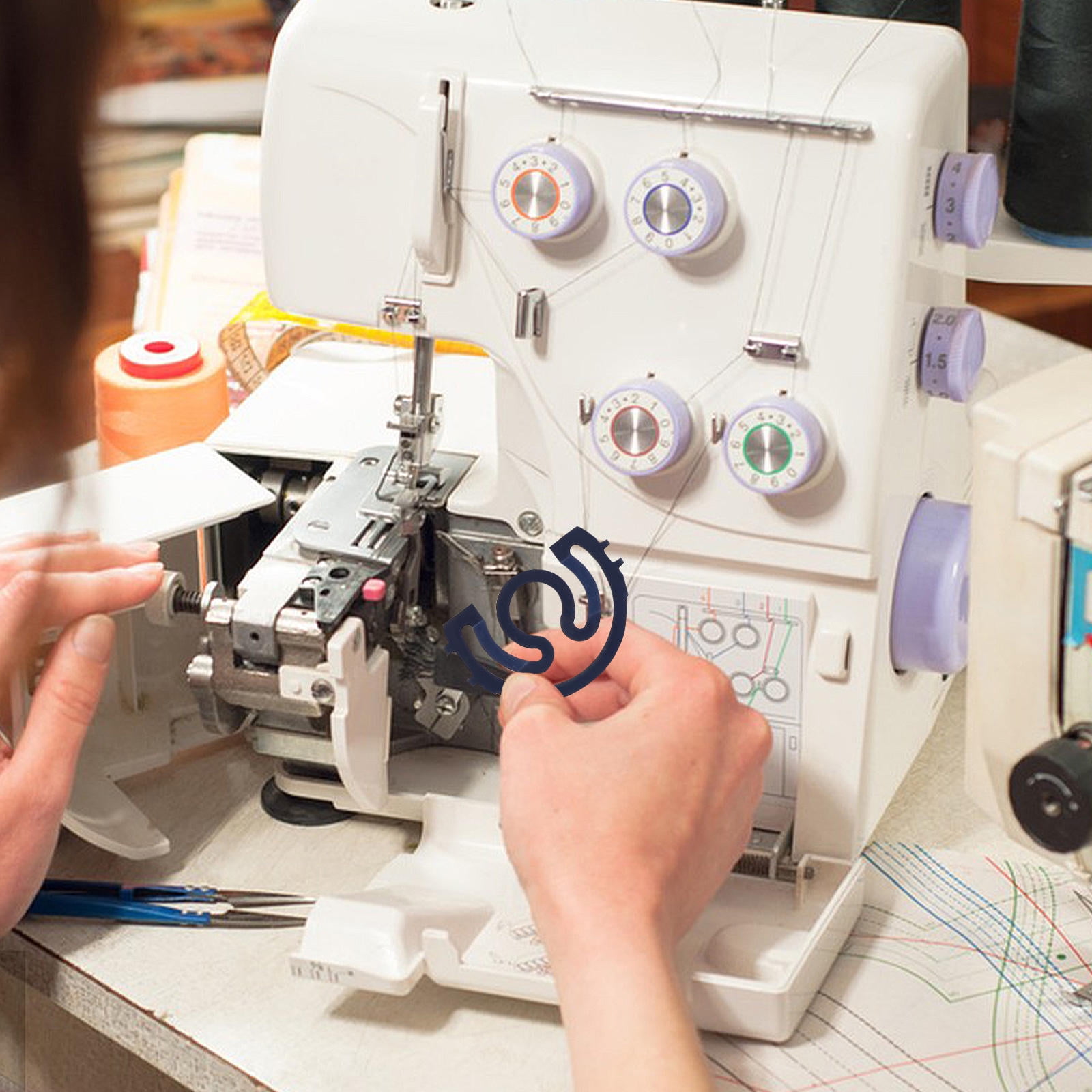 TABLZONE 100pcs Industrial Sewing Machine Parts Steel Bobbin Holder ...