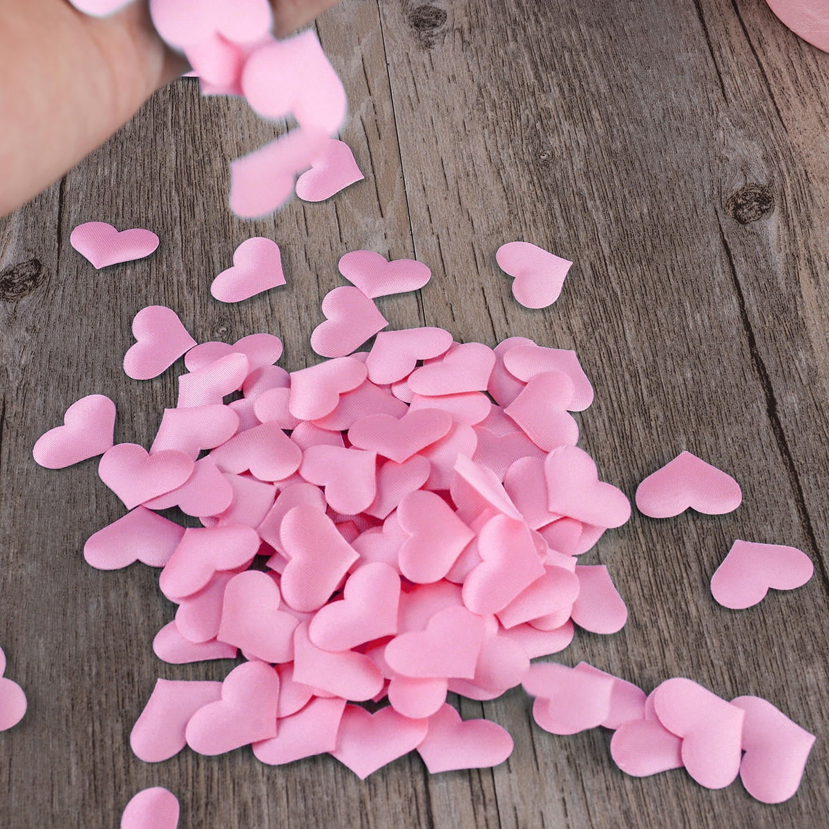 TABLZONE 100Pcs Pink Heart Paper Wedding Confetti for Tables Decorative ...