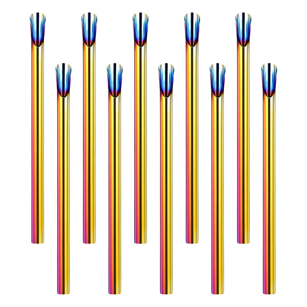 TABLZONE 10Pcs Stainless Steel Stirrers Versatile Usage For Cold Drinks ...