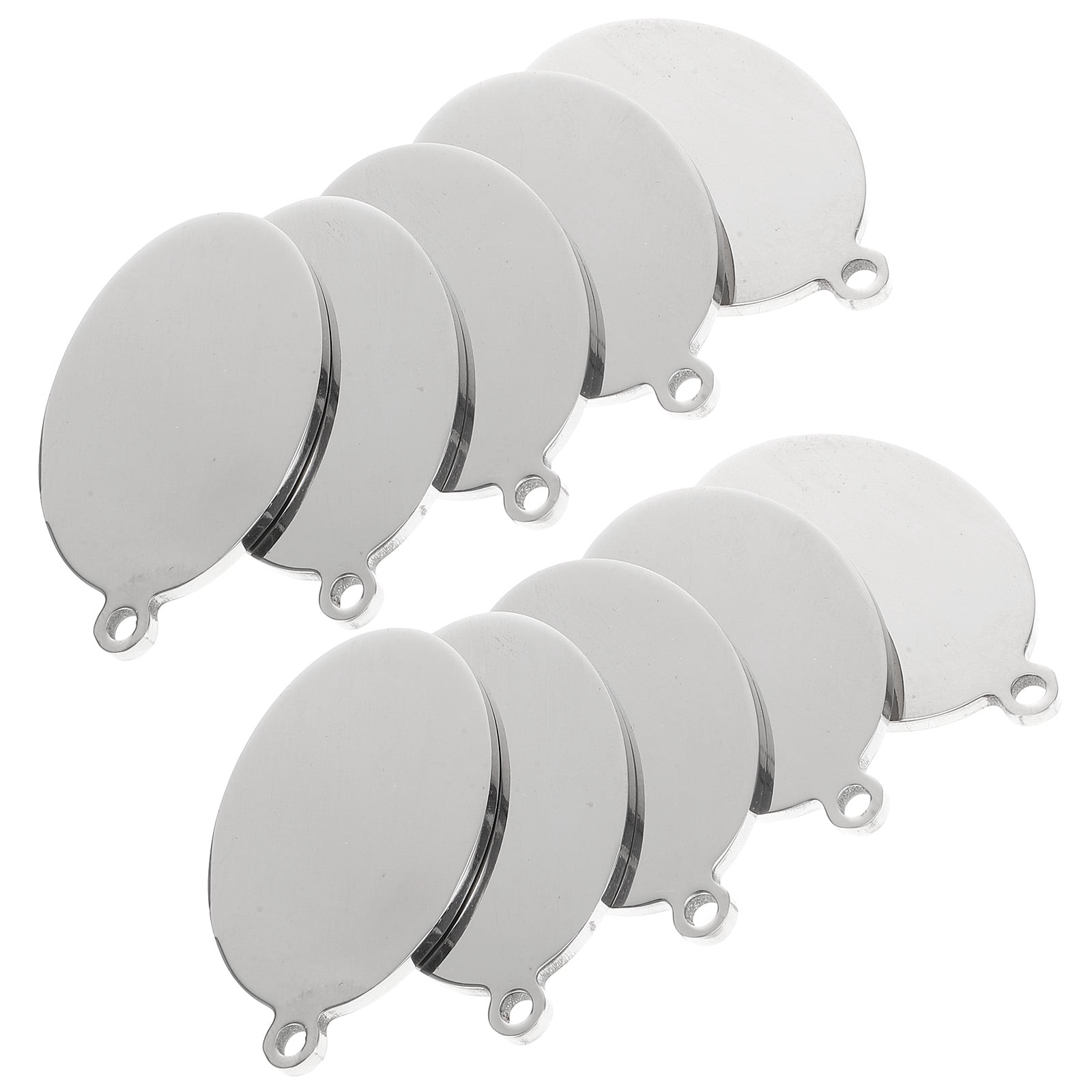 TABLZONE Pet Name Tags Stainless Steel Dog Tags Silver 10Pack - Walmart.com