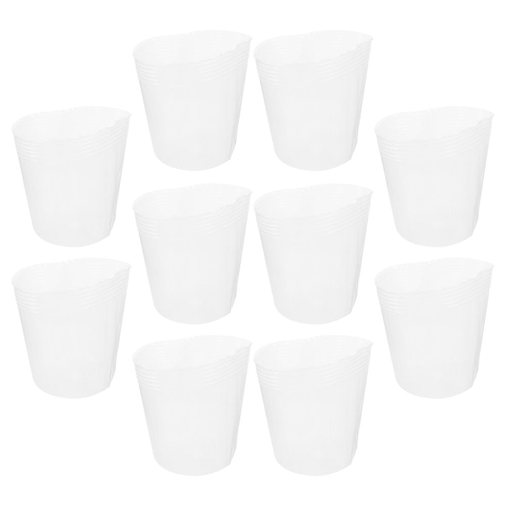 TABLZONE 10pcs Transparent Plastic Nursery Gardening Containers for ...