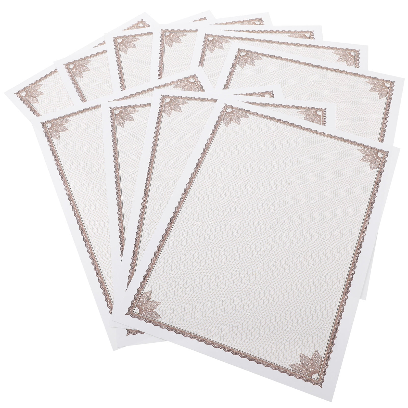 TABLZONE 10pcs Diploma Print Paper Certificate Paper Beige Writable ...