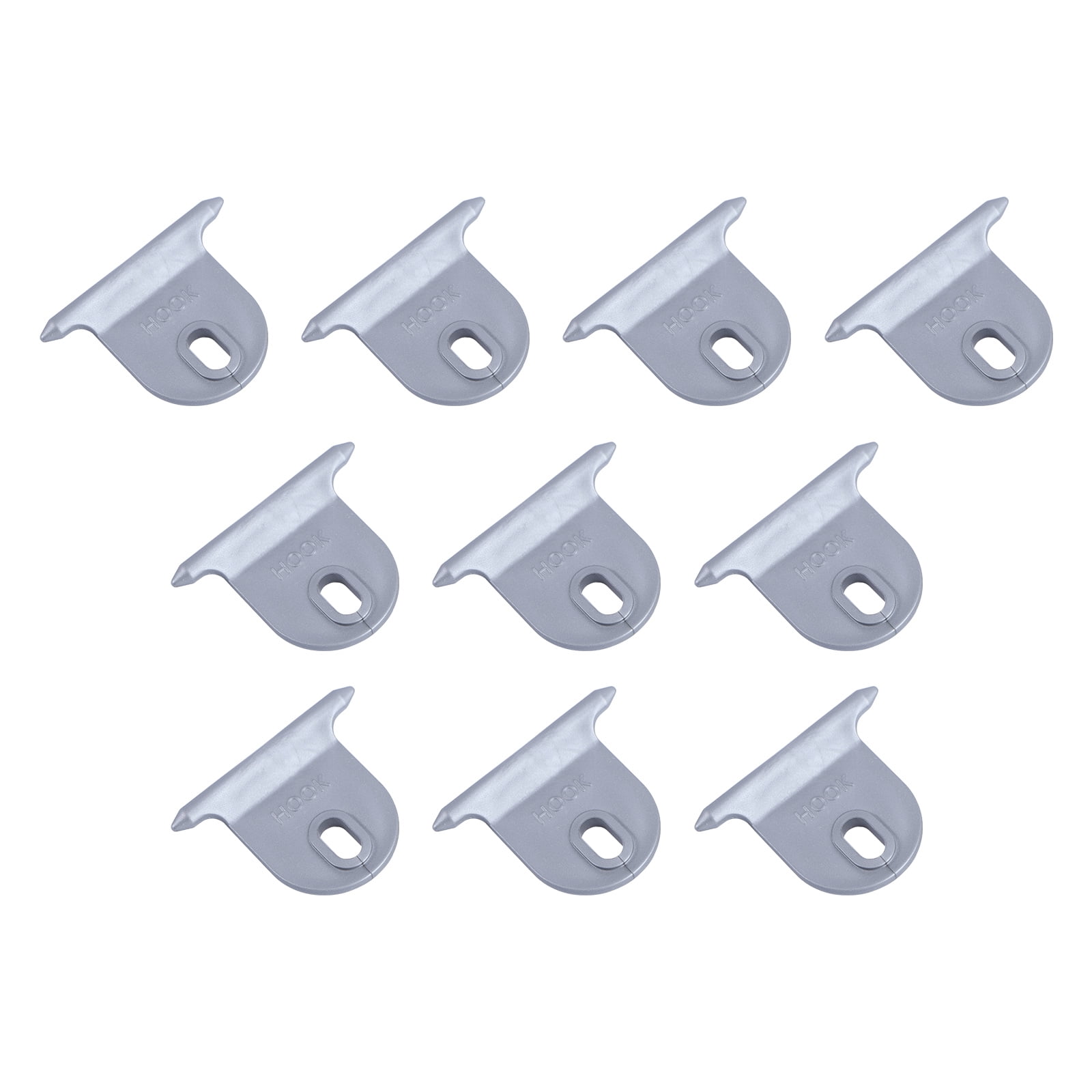 TABLZONE 10Pcs Aluminum Alloy Camper Awning Hook Silver Wind Resistant ...