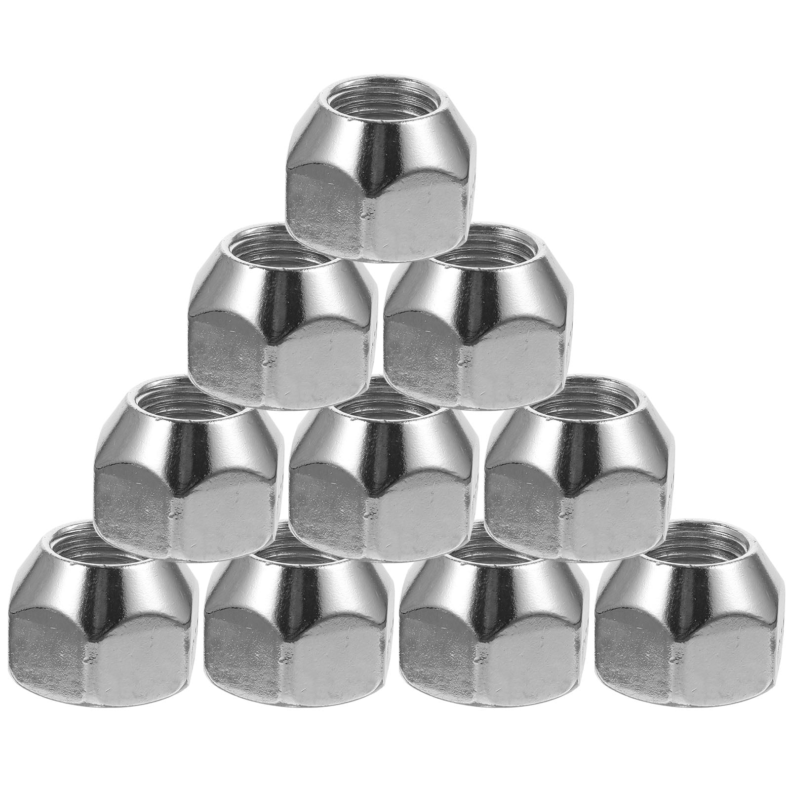 TABLZONE 10Pcs Trailer Wheel Lug Nuts Steel Replacement Durable Silver Finish - Walmart.com
