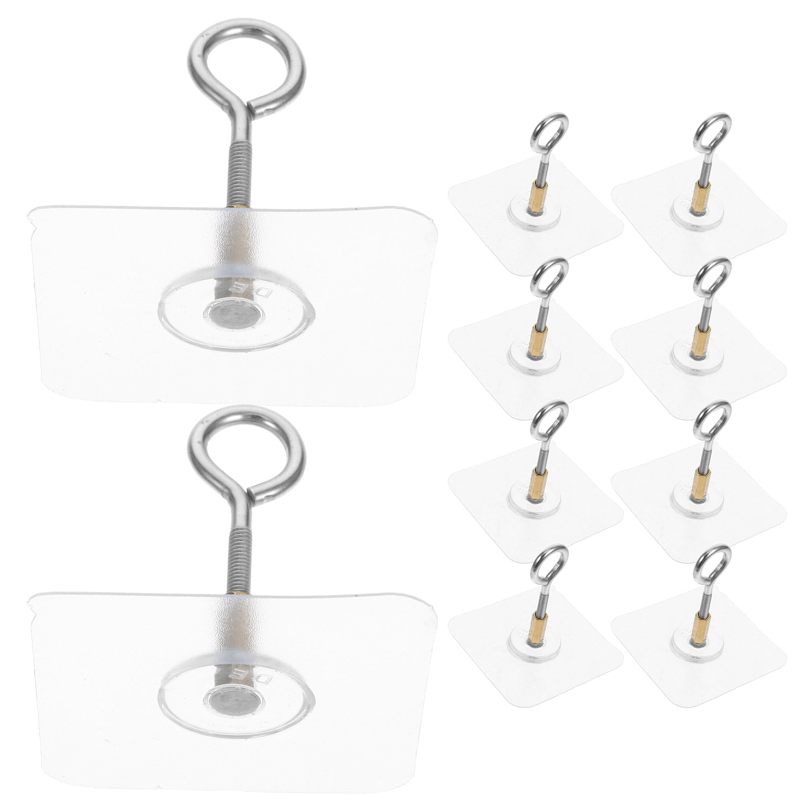 TABLZONE 12Pcs Adhesive Ceiling Hooks Heavy Duty No Drill Hanging Hooks ...