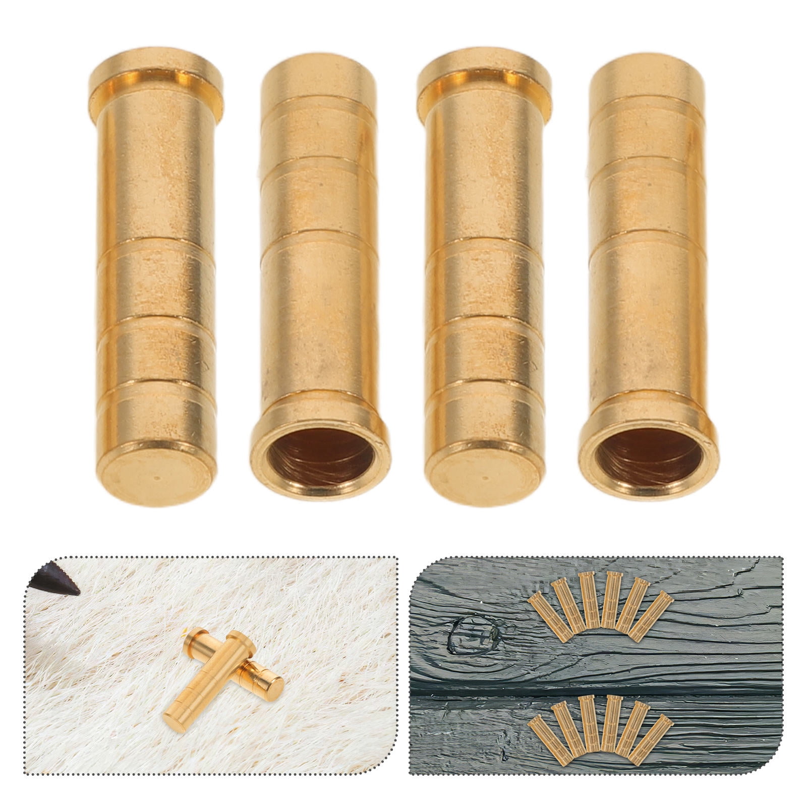 TABLZONE 12Pcs Brass Threaded Arrow Inserts for Universal Shaft ...
