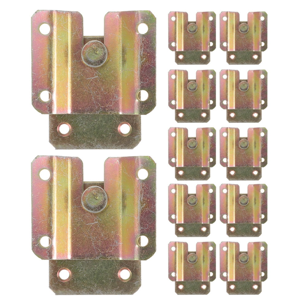 TABLZONE 12Pcs Interlocking Mount Brackets Golden Iron Photo Frame Wall ...