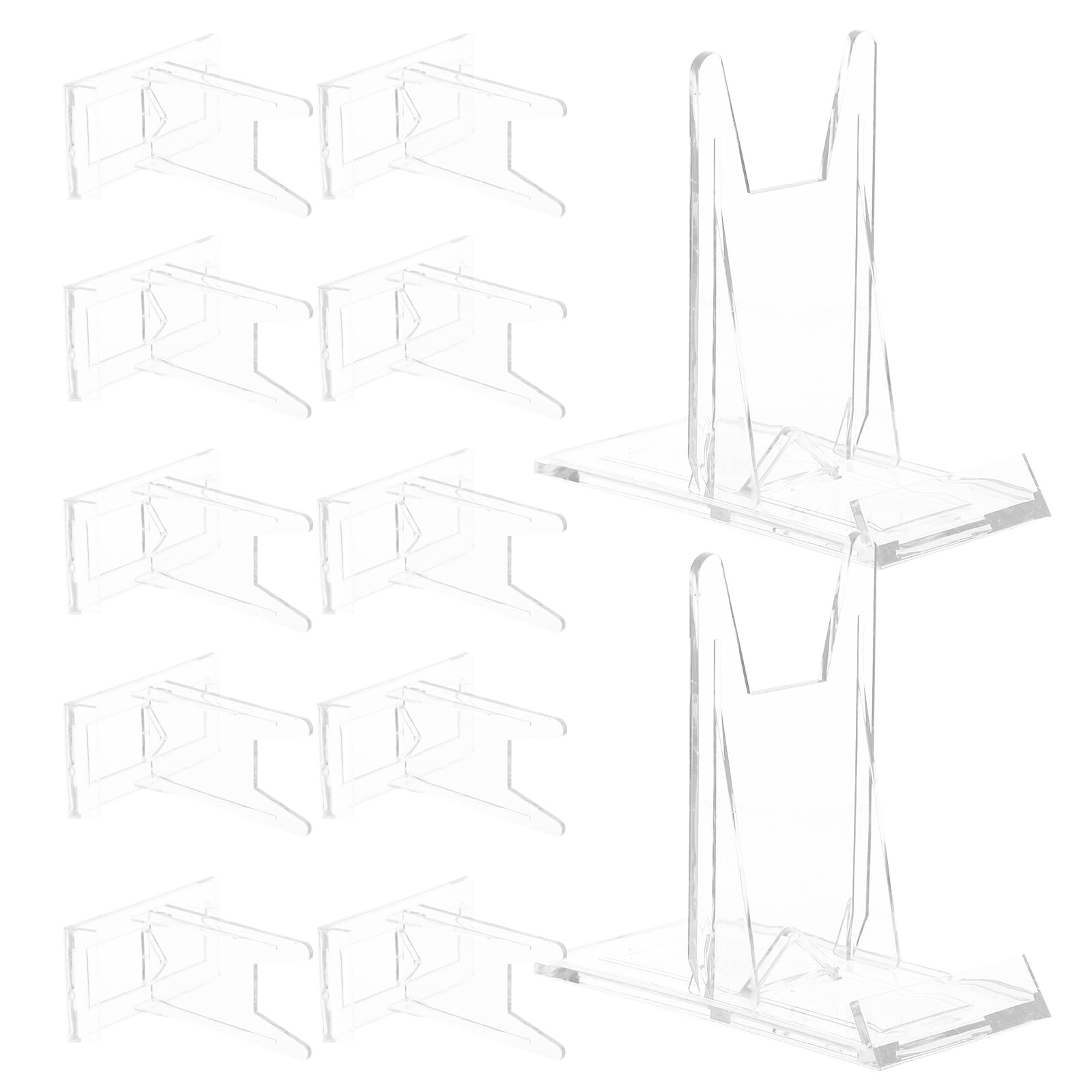 TABLZONE 12Pcs Transparent Display Stands Adjustable Clear Easels for ...