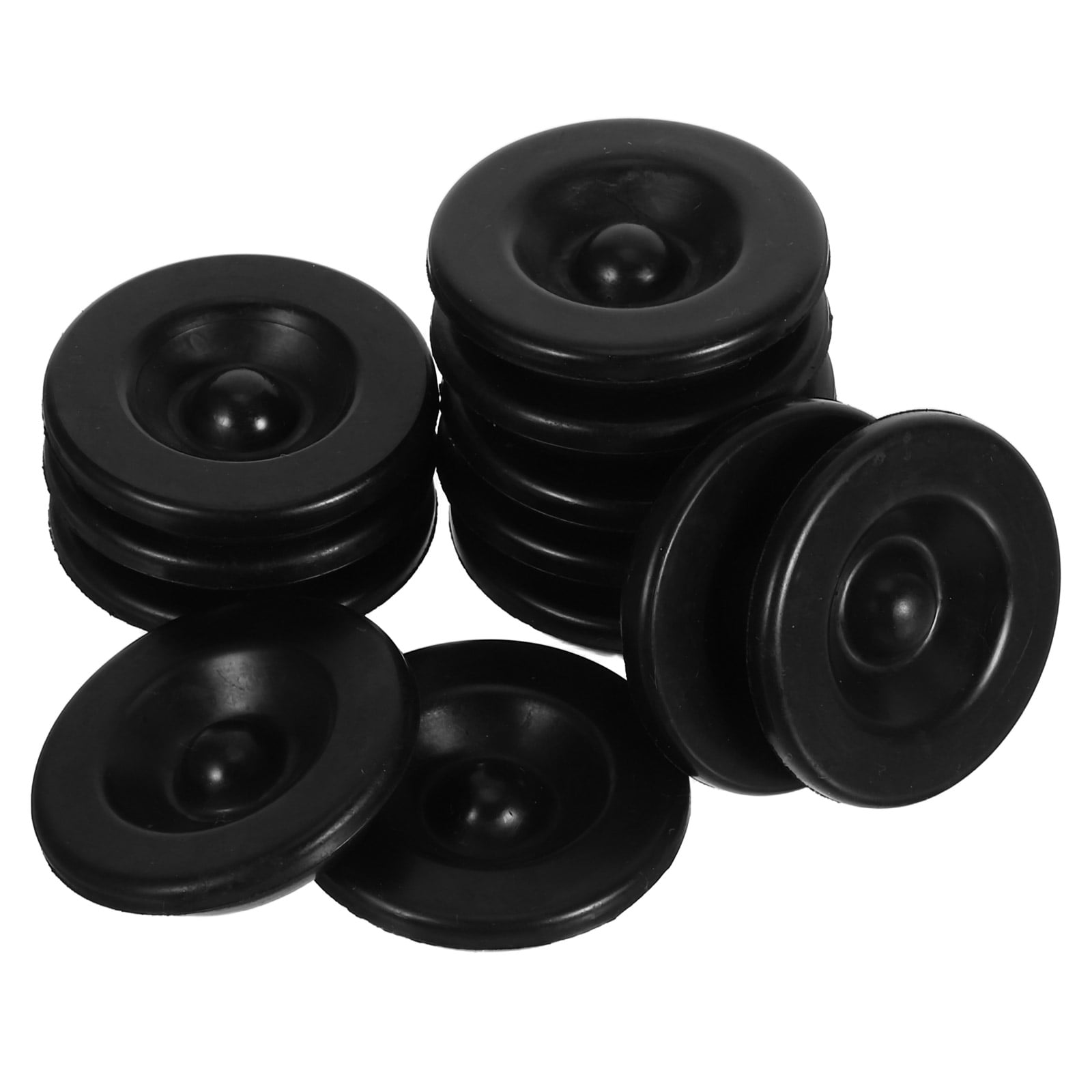 TABLZONE Axle Wheel Covers Trailer Wheel Hub Cover Black Rubber 12pcs ...