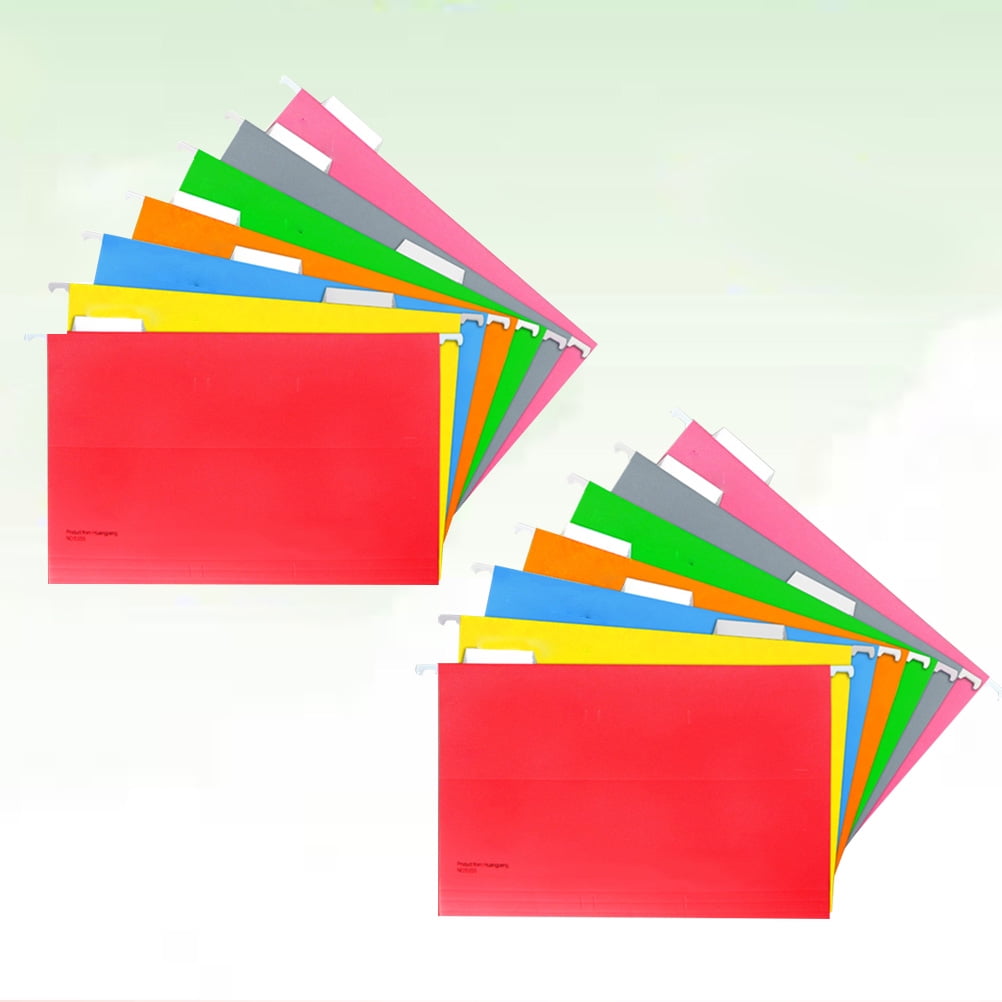 TABLZONE 14Pcs Office Document File Folder with Classification Labels ...