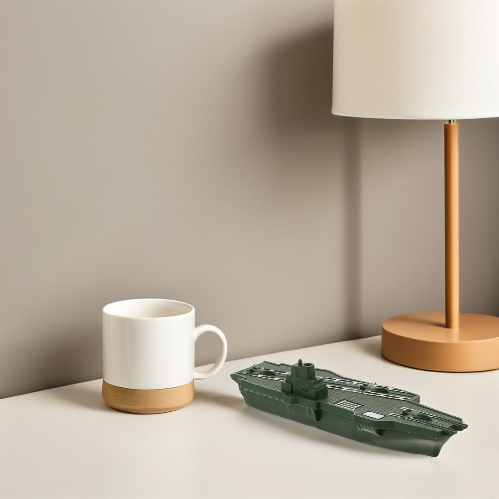 TABLZONE 15Set Realistic Design Fishing Boat Model Plastic Olive Green for Children Educational ...